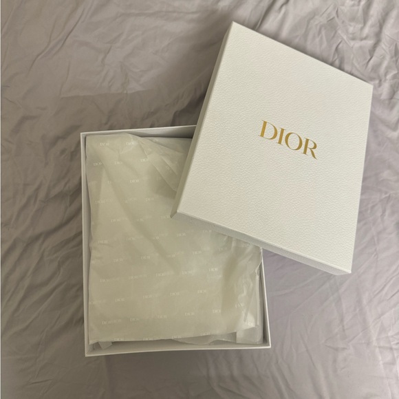 Dior | Other | Dior White Shoe Box With Gold Logo | Poshmark